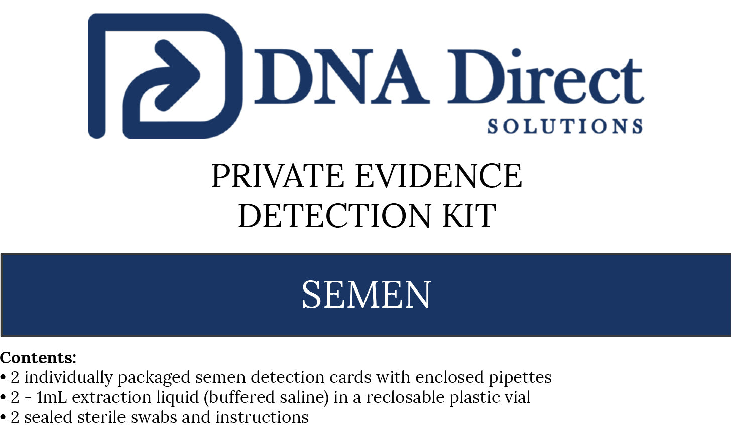 Semen Detection Kit – DNA Direct Solutions - Your Relationship Testing ...